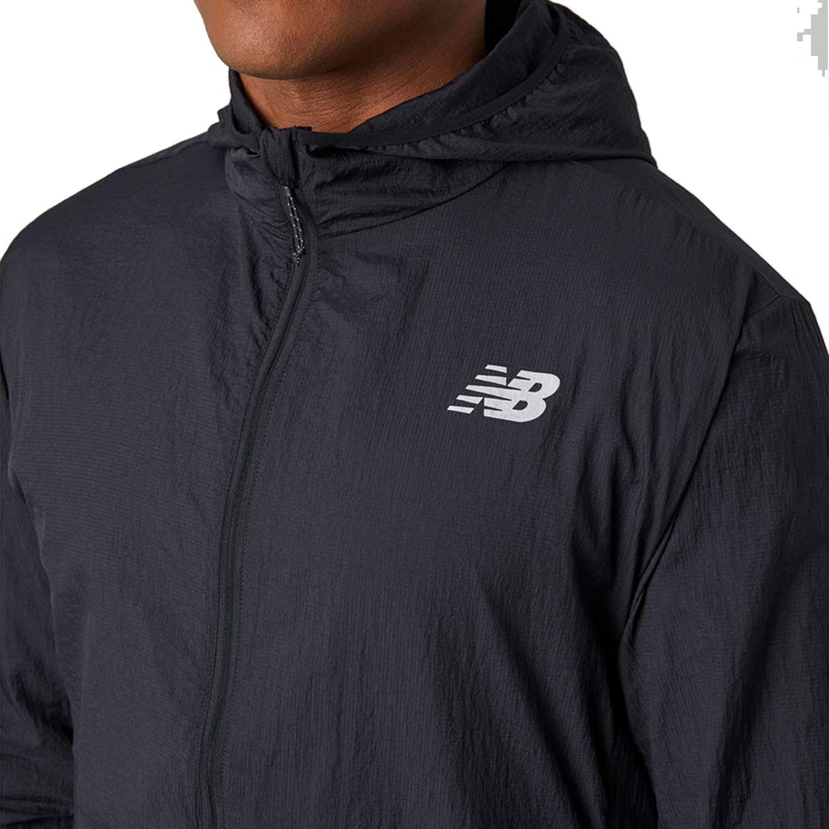 New Balance Men's Impact Run Light Pack Jacket, Black , X-Large
