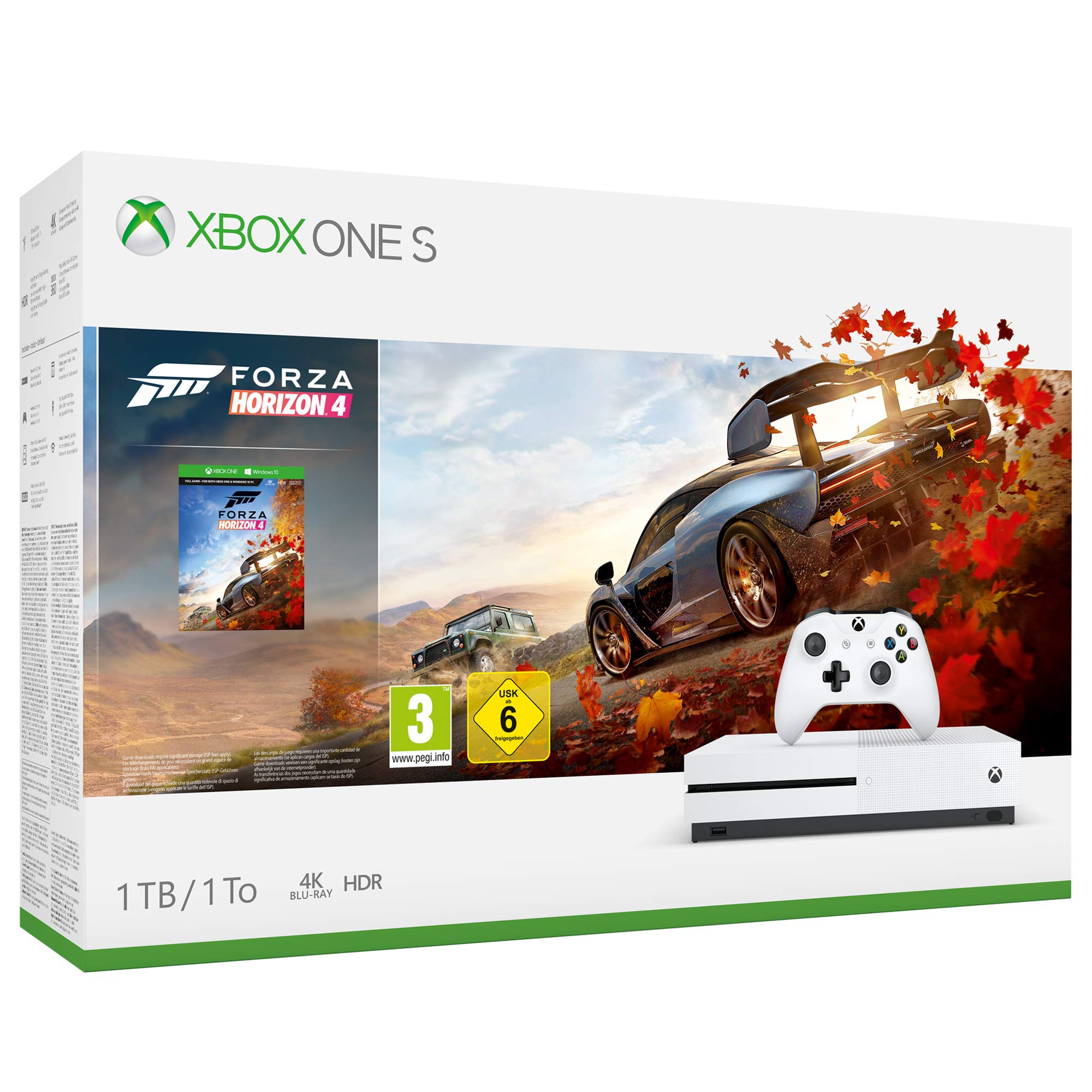 Microsoft Xbox One S 1TB - White