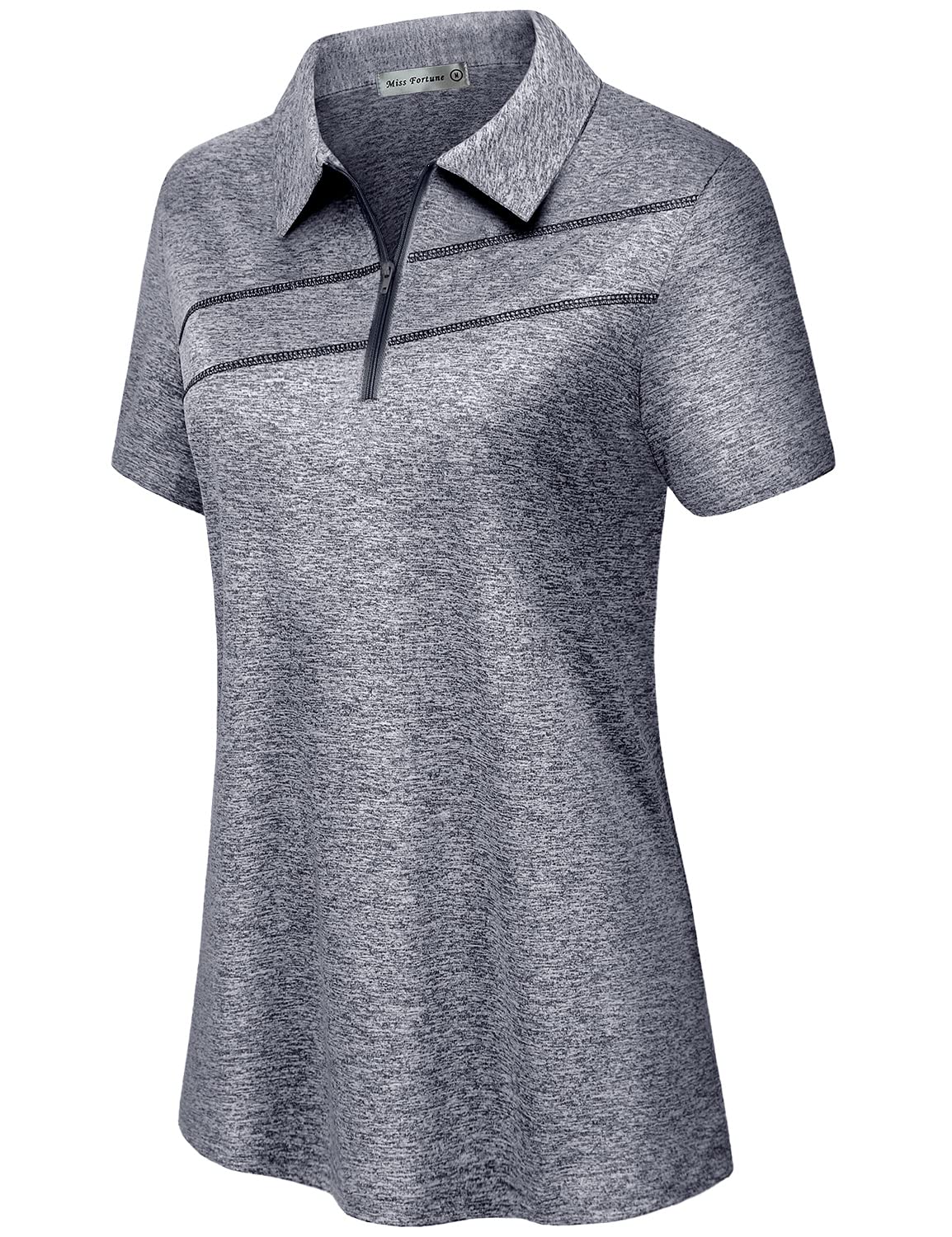 MISS FORTUNE Yoga Clothes for Women, Soft Moisture Wicking Golf Polo Shirts