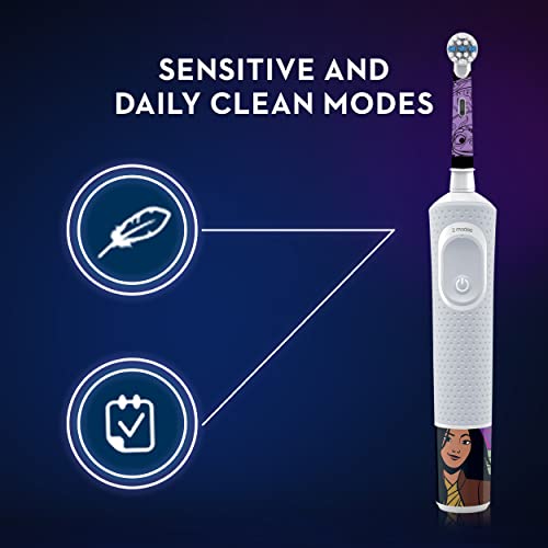 Oral-B Kids Electric Toothbrush Featuring Disney's Raya and The Last Dragon, for Kids 3+