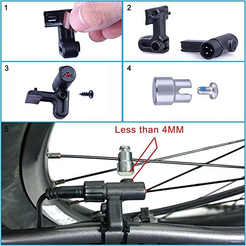 Mid Drive Motor Kits,for New Bafang Speed Sensor,DIY Electric Bicycle Speed Sensor E-Bike Conversion Bicycle Accessories