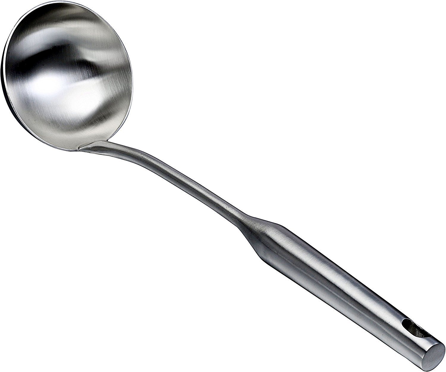 TBWHL Metal Soup Ladle 304 Stainless Steel Gravy Sauce Ladle with Long Handle for Kitchen 13.4"