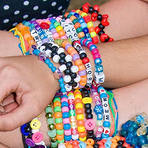 NHBT YU 4 * 7mm Mixed Letter Acrylic Beads Round Flat Loose Spacer Alphabet Beads for Jewelry Making Handmade DIY Bracelet Necklace Accessories T719 (Item Diameter : 300pcs)