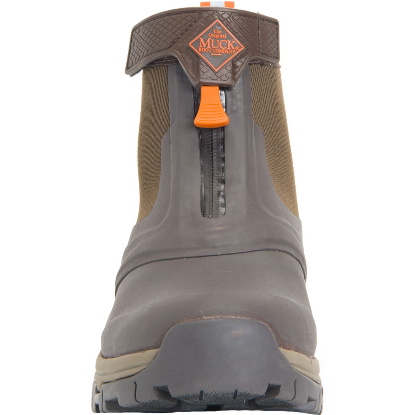 Muck AXMZ907M7 Men's Apex Mid Zip Dark Brown/Orange 7 Mens