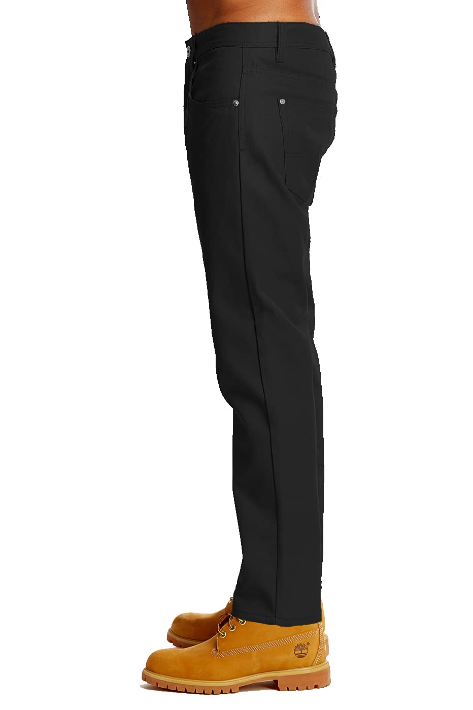 PJ Mark Bleecker and Mercer Mens 100% Cotton Oxford Wooven Taper Work Pants (41452-BM-BLACK Oxford, 38x32)