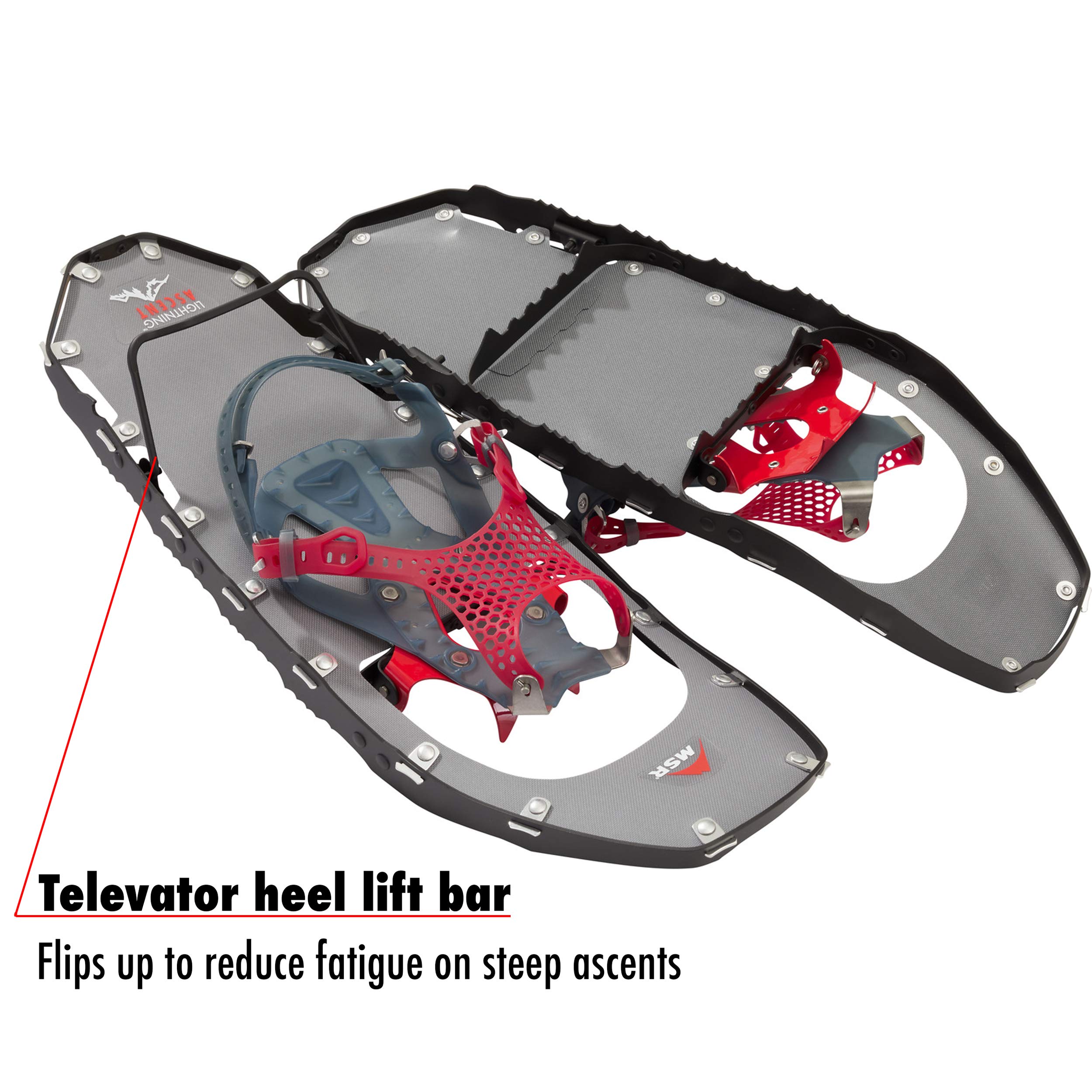 MSR Lightning Ascent Backcountry & Mountaineering Snowshoes with Paragon Bindings, 25 Inch Pair, Cobalt Blue