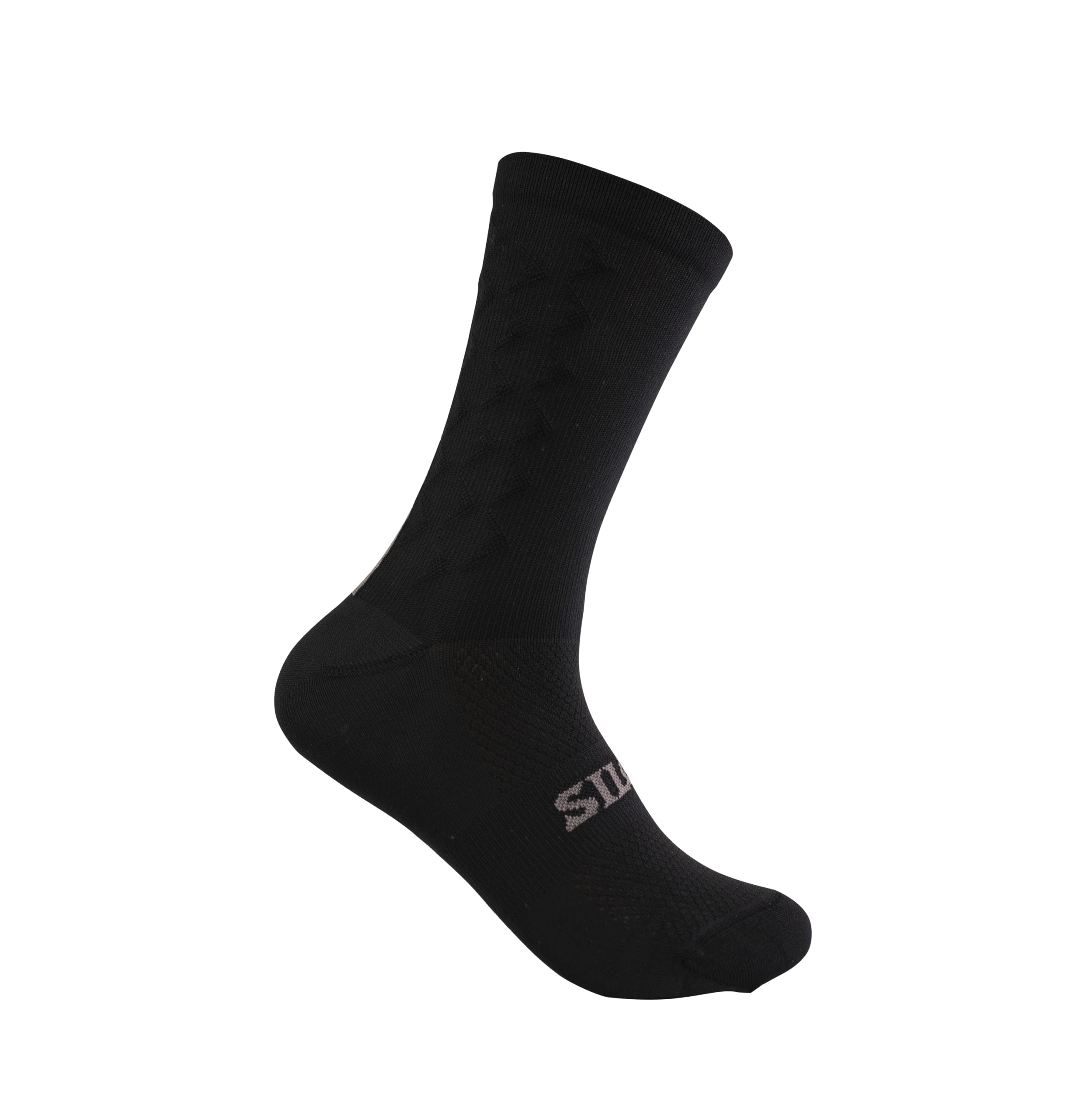 SILCA Aero Racing Cycling Socks | 4 sizes Small - X-Large (35-48) | cycling sock 6 inch cuff | Cycling socks unisex (as1, alpha, x_l, regular, regular, Black Monochromatic)