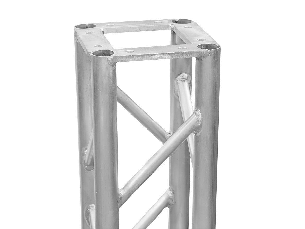 Monoprice 8in x 8in Lite Duty Box Truss - 2 Meter (6.56 Feet) With Hardware, 500 Pounds Max Load Capacity - Stage Right Series