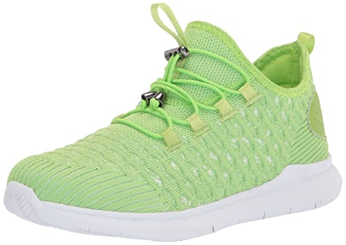 Propét Women's TravelBound Sneaker, Green Apple, 10 Narrow