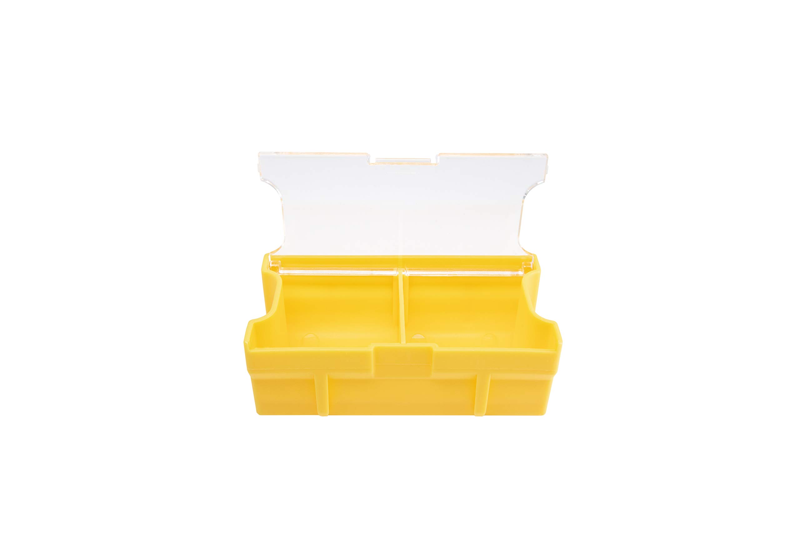 Plano Edge Terminal Medium Hook Retainer Box, Yellow, 2-Pack, Includes Hook Retainer Tackle Tray, Fishing Storage