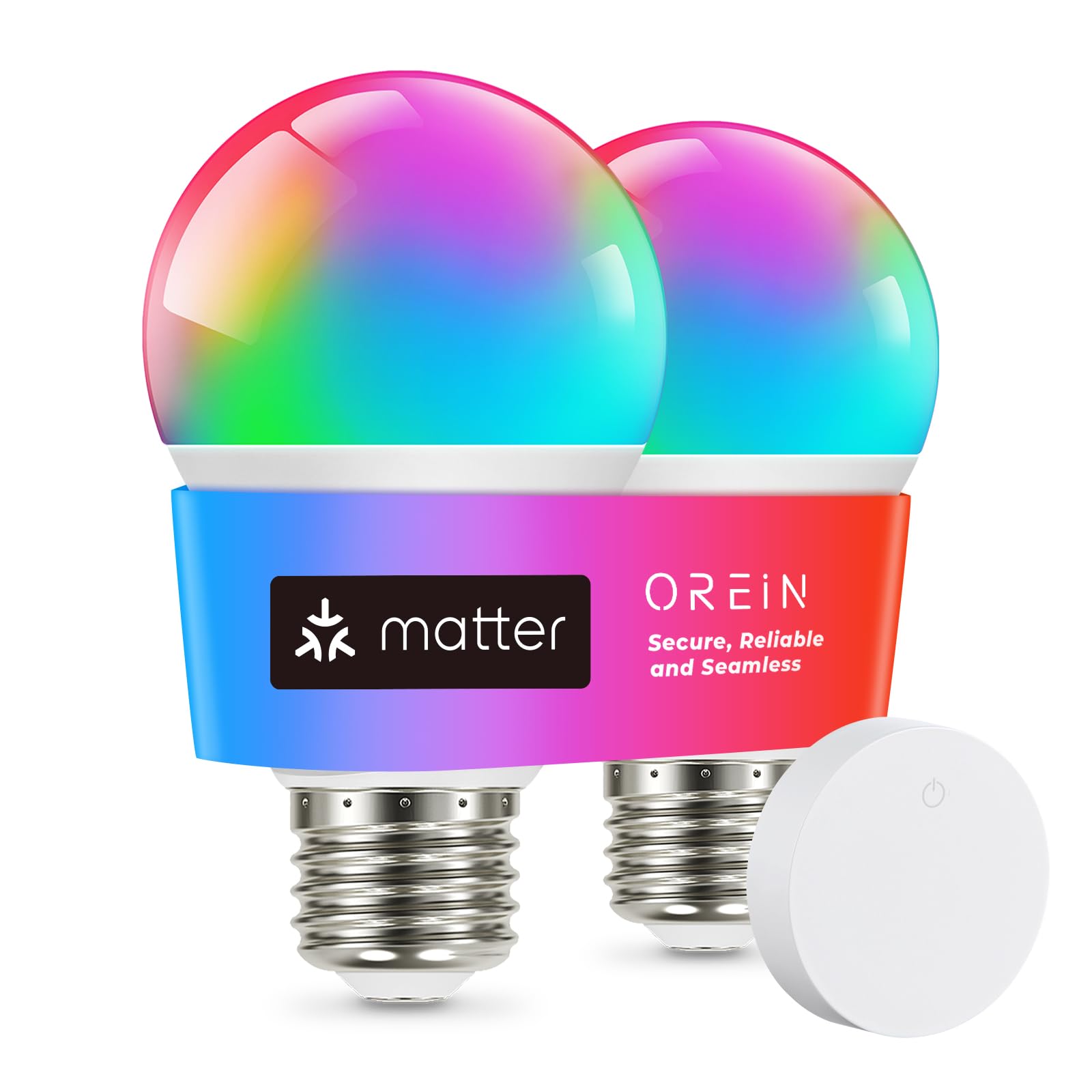 OREiN Dimmable LED Light Bulb, 15W LED Bulbs with E26 Standard Base, 100W Equivalent, 1600 Lumen CRI80+ Light Bulbs, 5000K Daylight, 15000 Hrs, 6 Pack