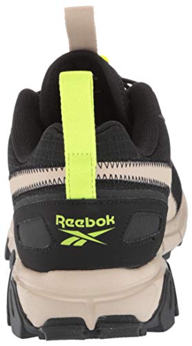 Reebok Women's DMXPERT Sneaker, Black/modern beige/neon Lime 9.5 M US