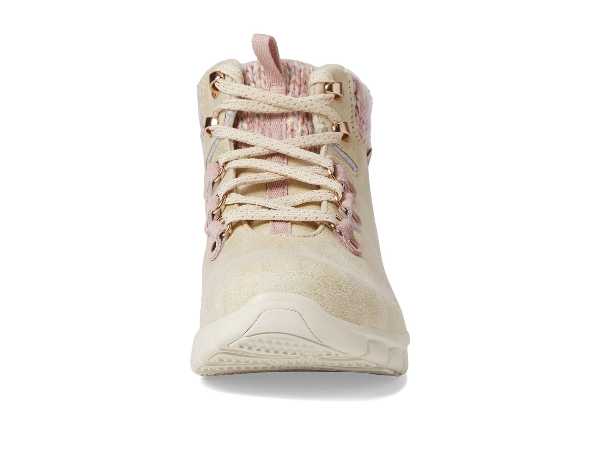 Skechers Women's Synergy-Pretty Hiker Fashion Boot, Natural/Pink, 6.5