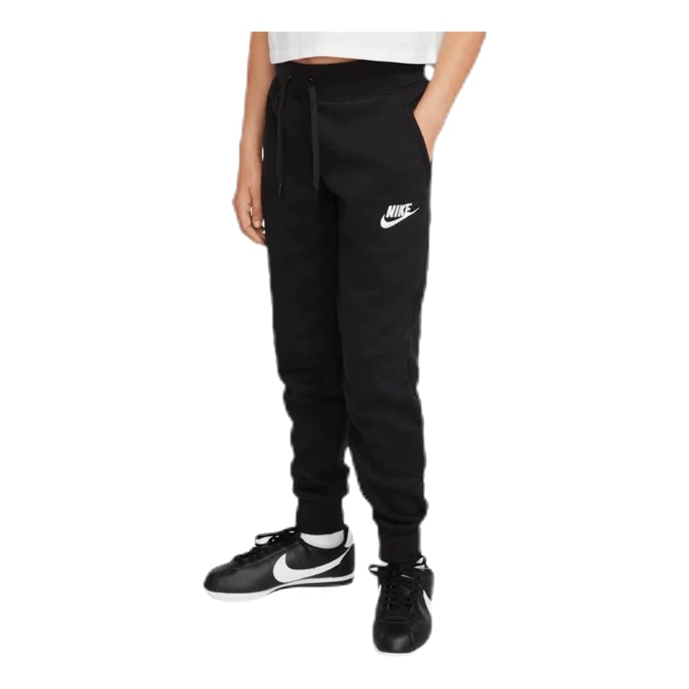 Nike Girl's NSW Pe Pant, Black/White, Small