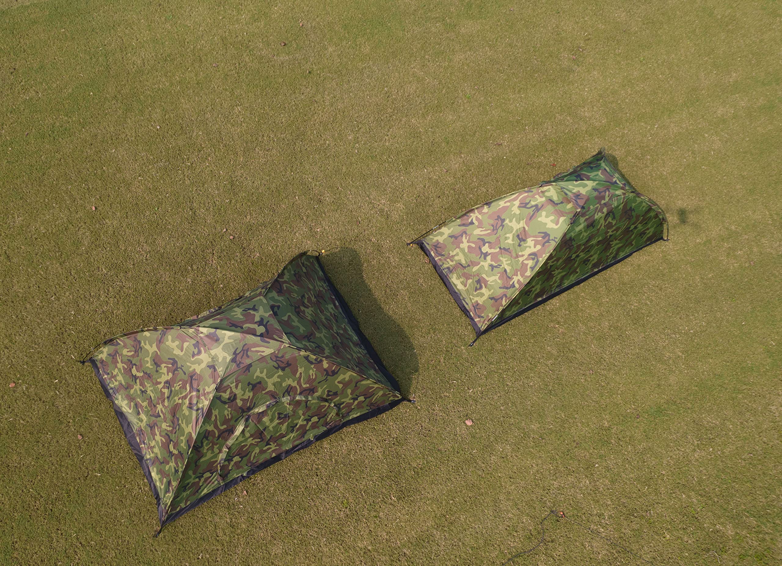 Sutekus Double Tent Camping Tent Lightweight 2 Person Backpacking Tent Camouflage Outdoor Equipment for Camping Hiking Biking Trip Upgraded Large Space (Double)