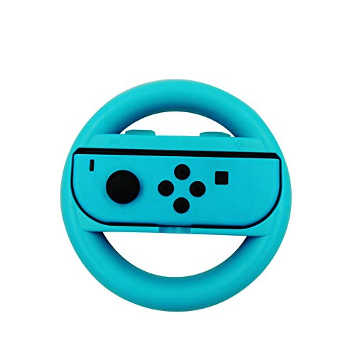 NiSotieb 13 in 1 Switch Controller Accessories Bundle for Switch- Travel Bag/Switch Steering Wheel 8 Delux/Hand Grips Handle/8x Thumb Grip