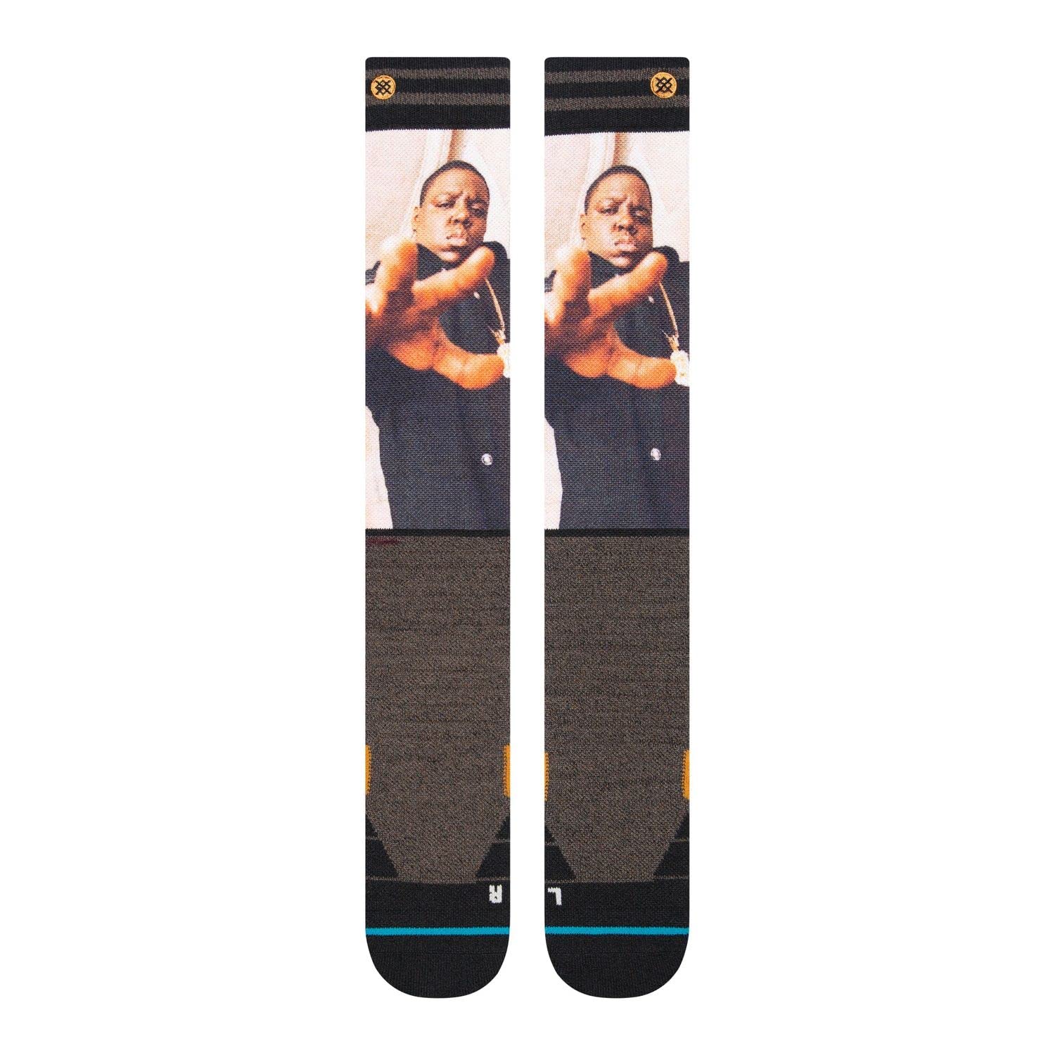 Stance King Of NY Biggie Snow Sock Black MD (US Men's Shoe 6-8.5, Women's Shoe 8-10.5)