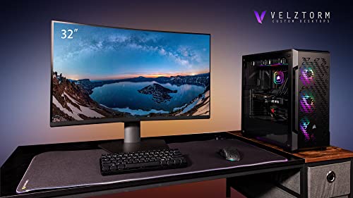 Velztorm Fenrix Prebuilt Gaming Desktop PC Liquid Cooled (Intel i9-12900K 16-Core, GeForce RTX 3070 8GB, 64GB DDR4, 2TB PCIe SSD, RGB Fans, 750W PSU, WiFi 6, BT 5.2, RJ-45, Win10Pro)