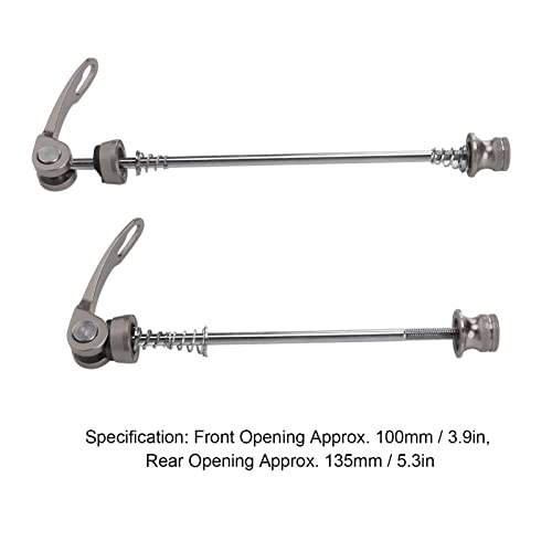 Quick Release Bicycle Skewer Set, Durable Detachable Bike Wheels and Accessories Resistance for Road Bike Mountain Bike()