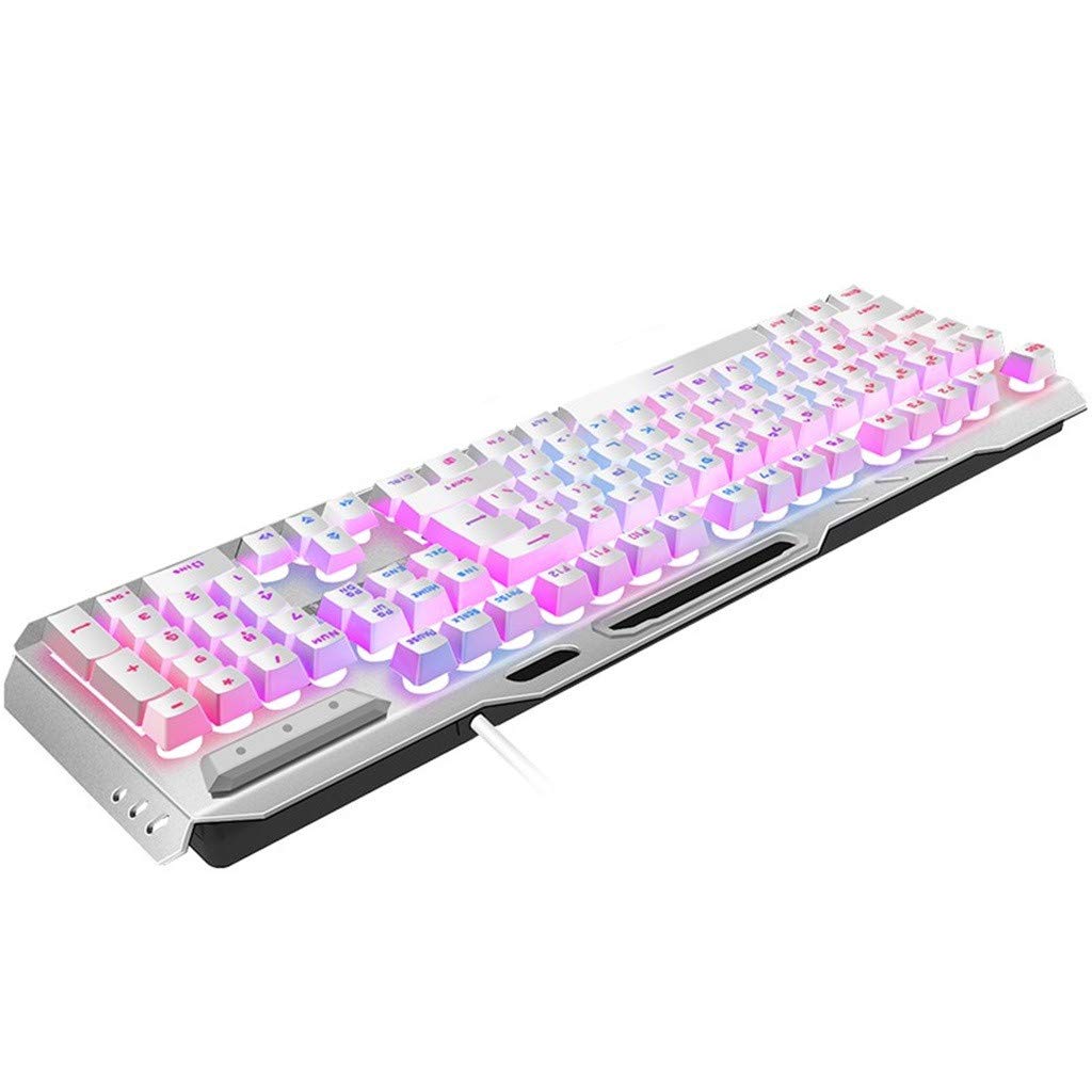 WPCWRQD Mouse Mechanical Keyboard Set RGB + Wired Backlight 1 16 Ergonomic Gaming Keyboard&Mouse