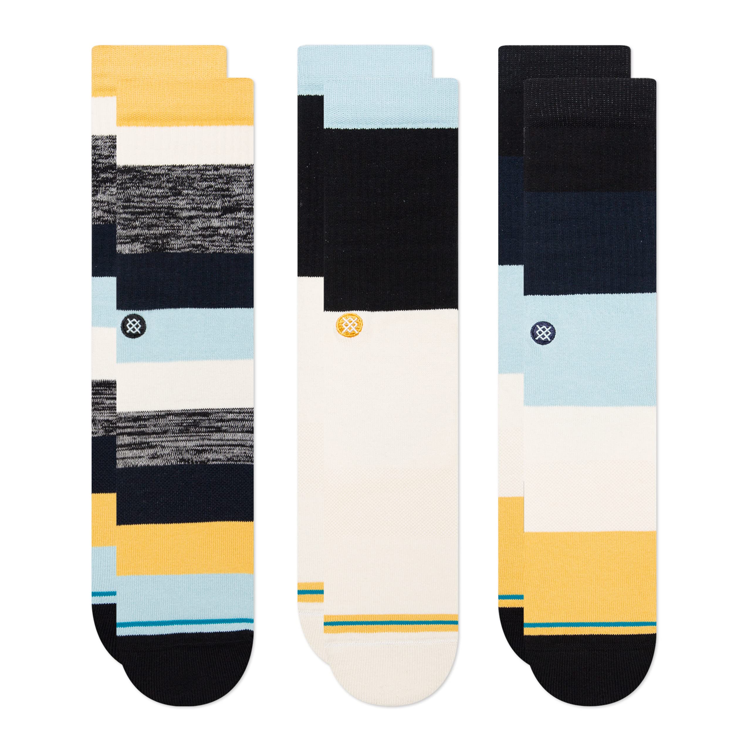Stance Melbourne 3-Pack Multi LG (US Men's Shoe 9-13, Women's Shoe 11-14)