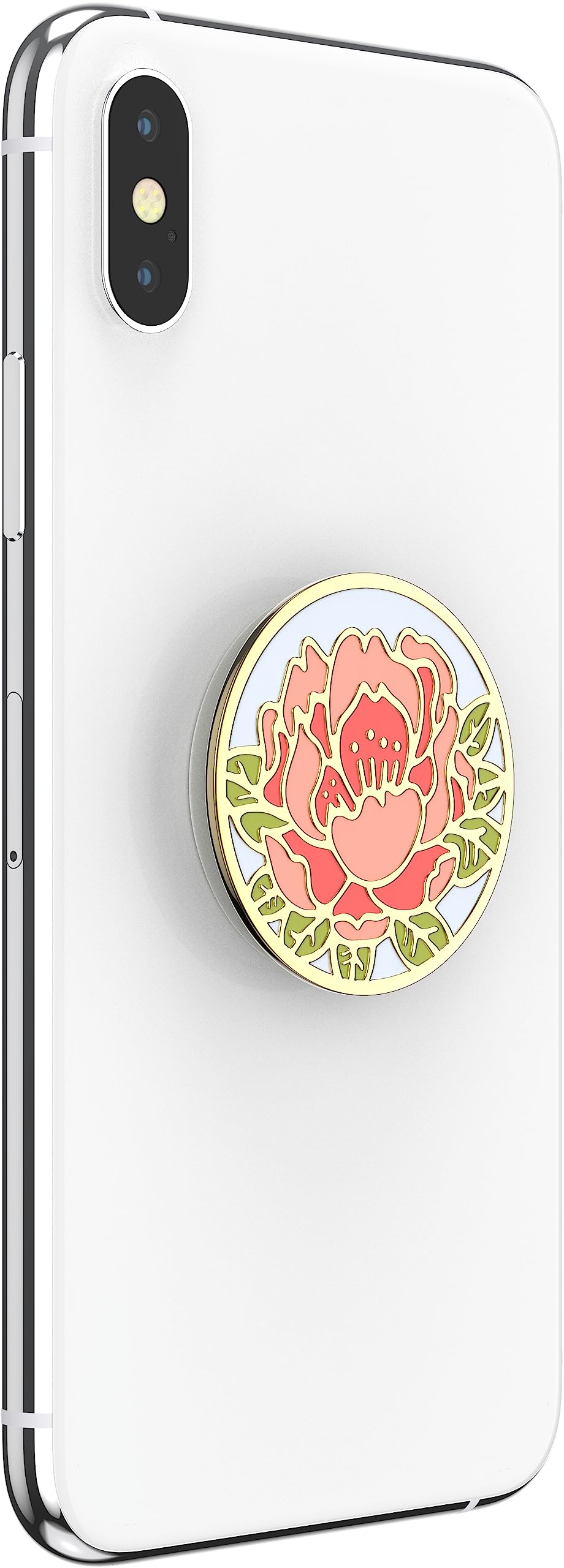 PopSockets Phone Grip with Expanding Kickstand, for Phone - Enamel Blooming Peony