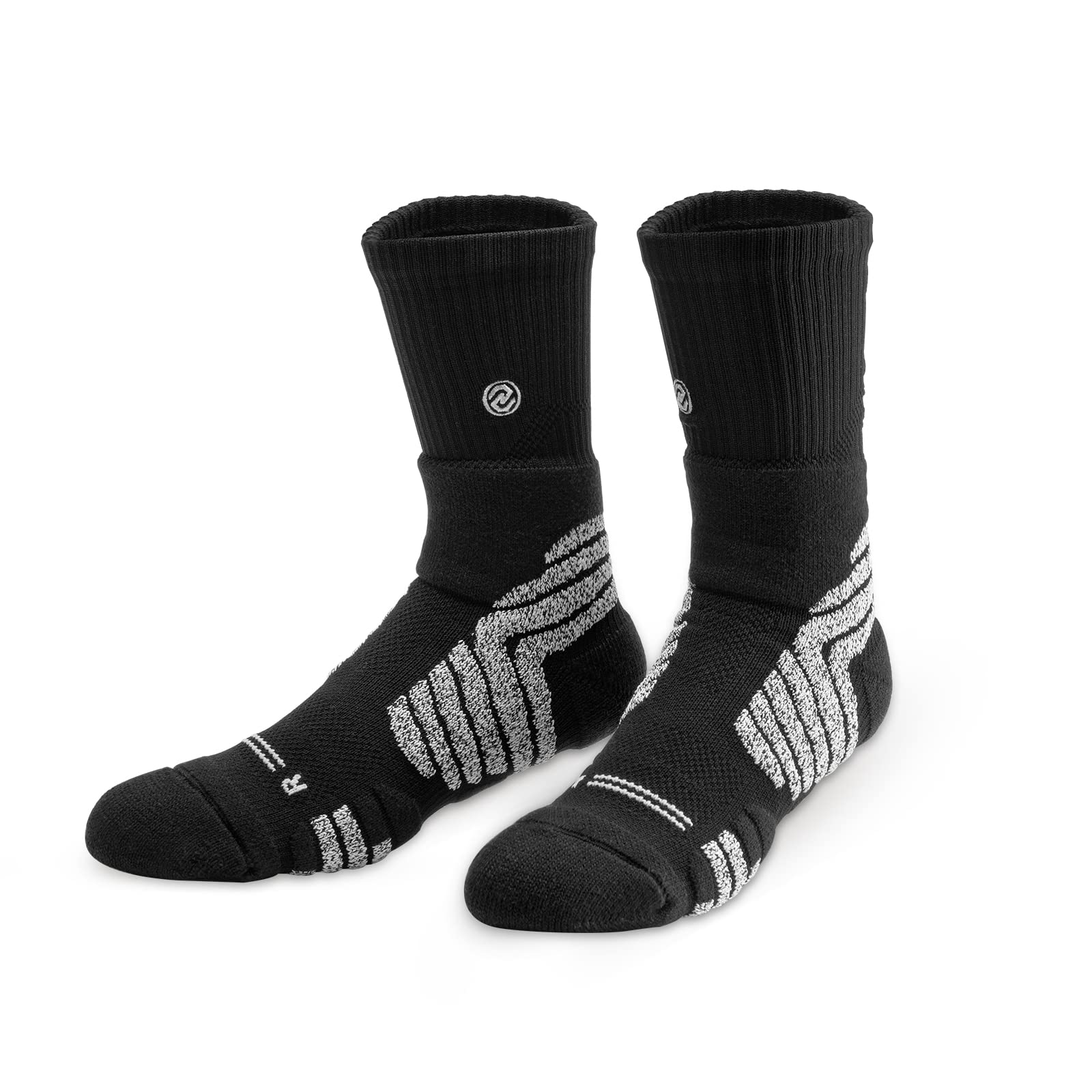 UZIS PRO Coolmax Elite Basketball Cushioned Socks, Crew Sports Running Socks, Compression Performance Sock 1 Pair