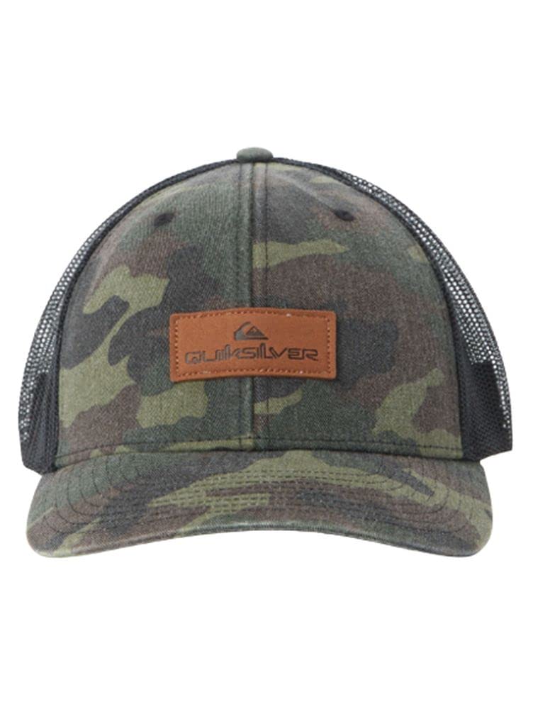 Quiksilver Men's Down The Hatch Trucker Hat, Desert SAGE, One Size