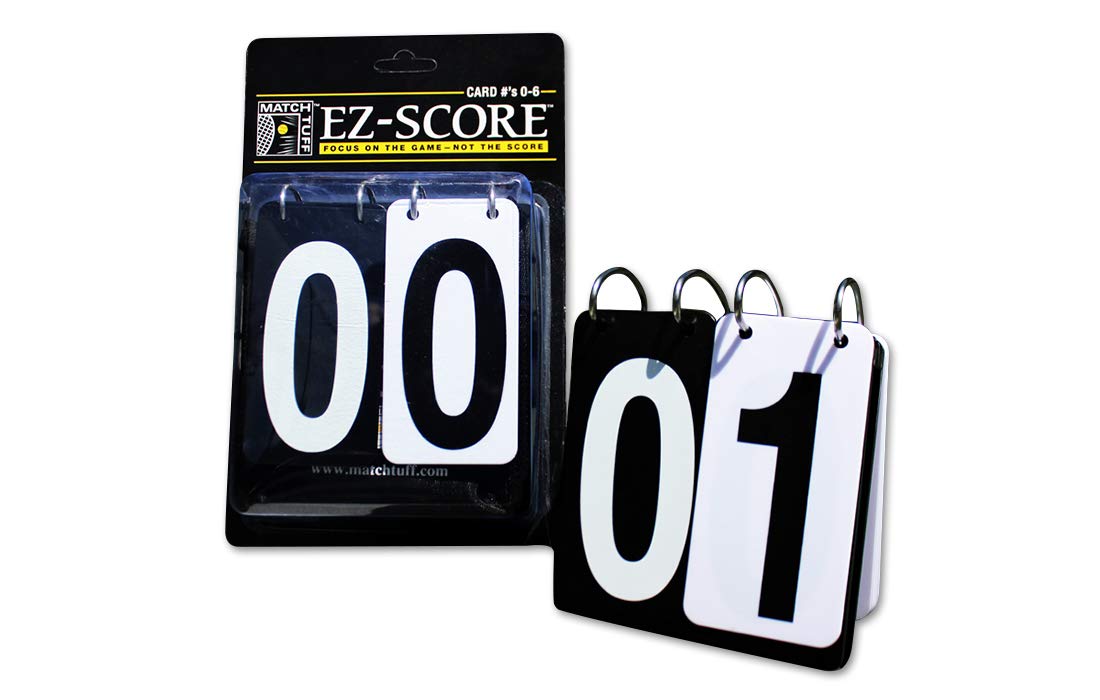 Match Tuff EZ Score (0-6) | Portable Tennis Score Keeper | EZ-FLIP | Outdoor/Indoor