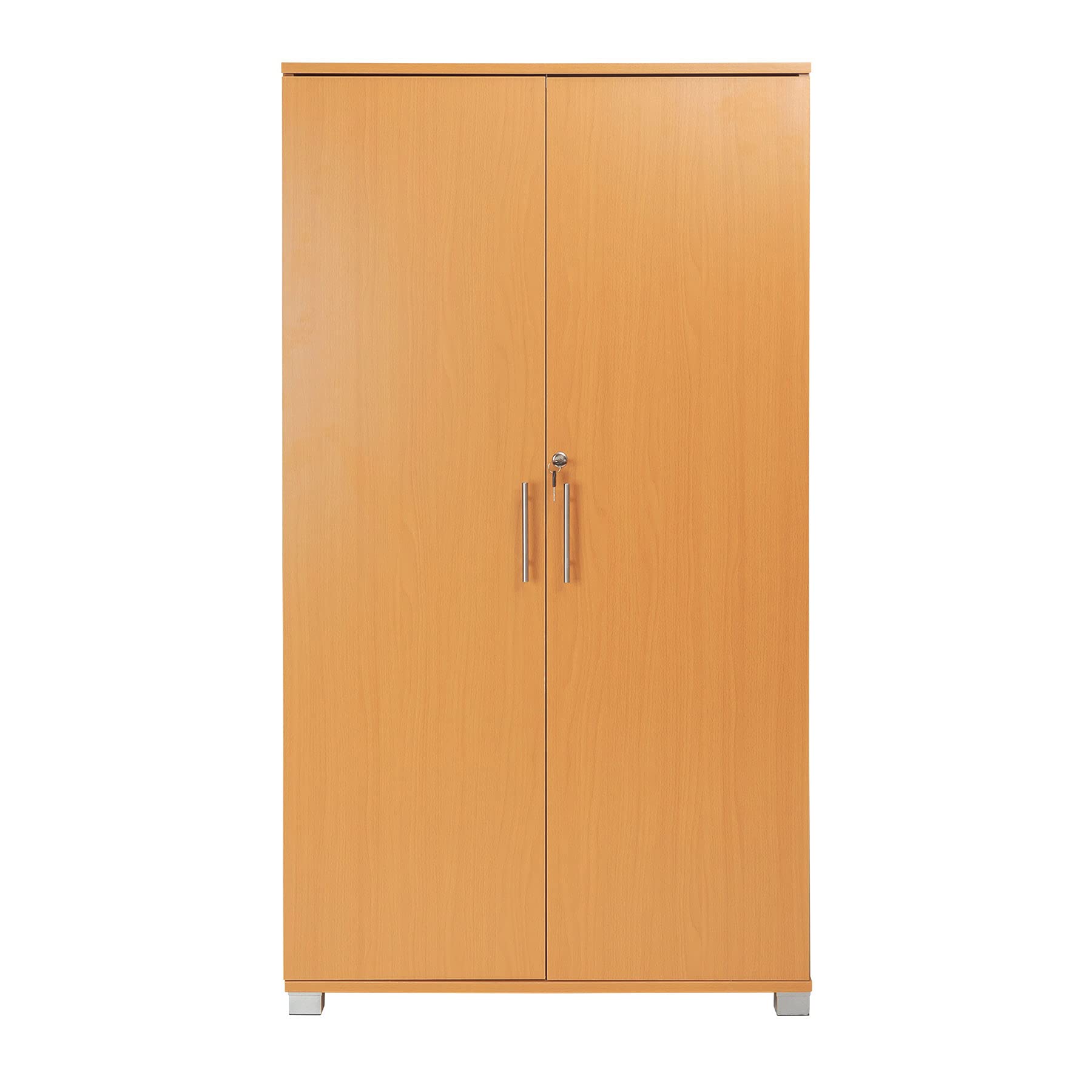 MMT Furniture Designs Ltd Office Storage Cupboard Bookcase Filing Cabinet Beech Lockable 2 Door Cabinet