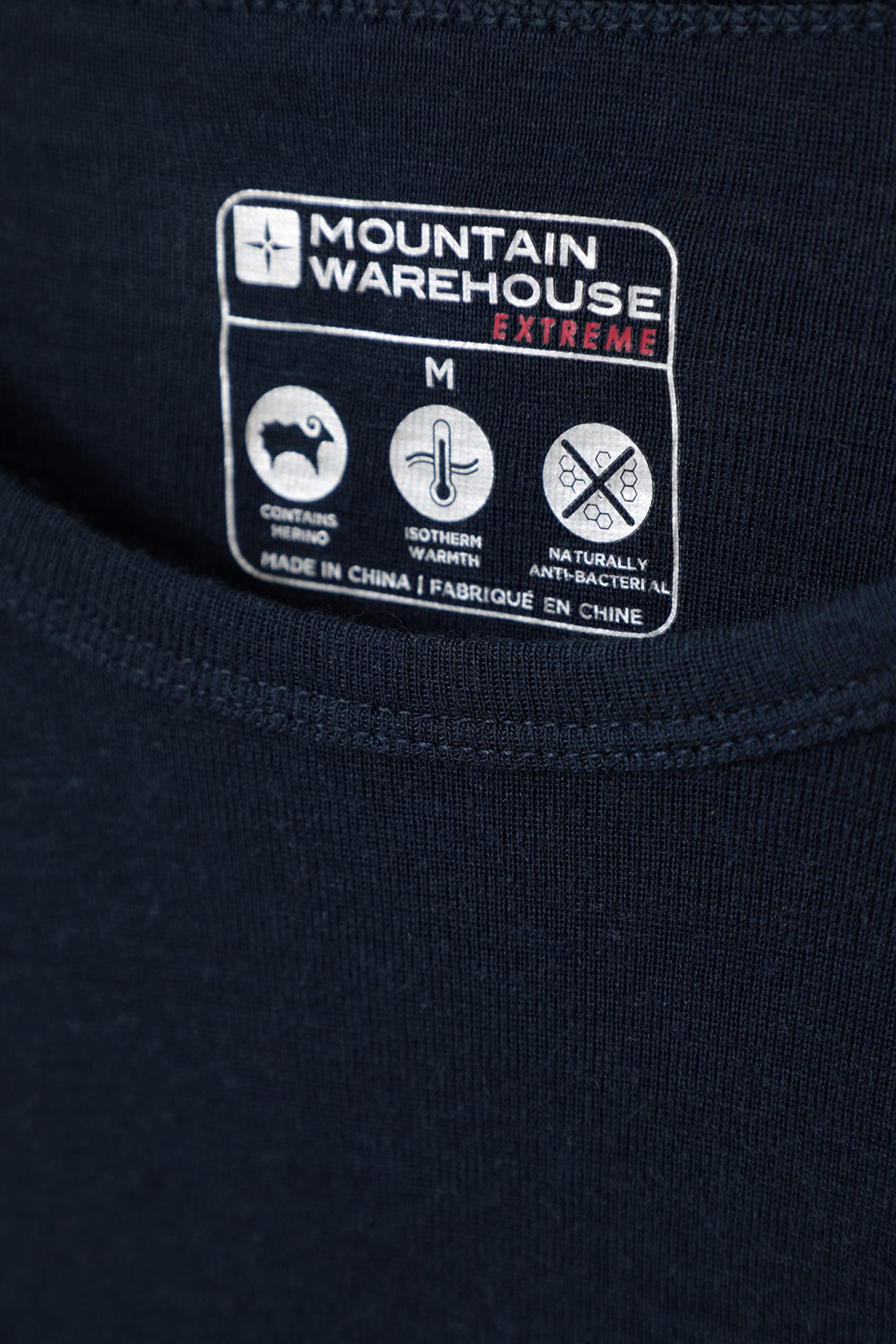 Mountain Warehouse Merino Mens Thermal Top Navy Large