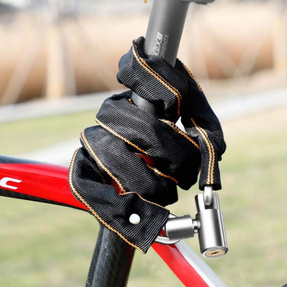 MUMA Chain Lock for Bicycles, Motorcycles, Scooters, and Various Tools， Anti-Theft Anti-Hydraulic Shear Steel Lock (Size : 95cm)