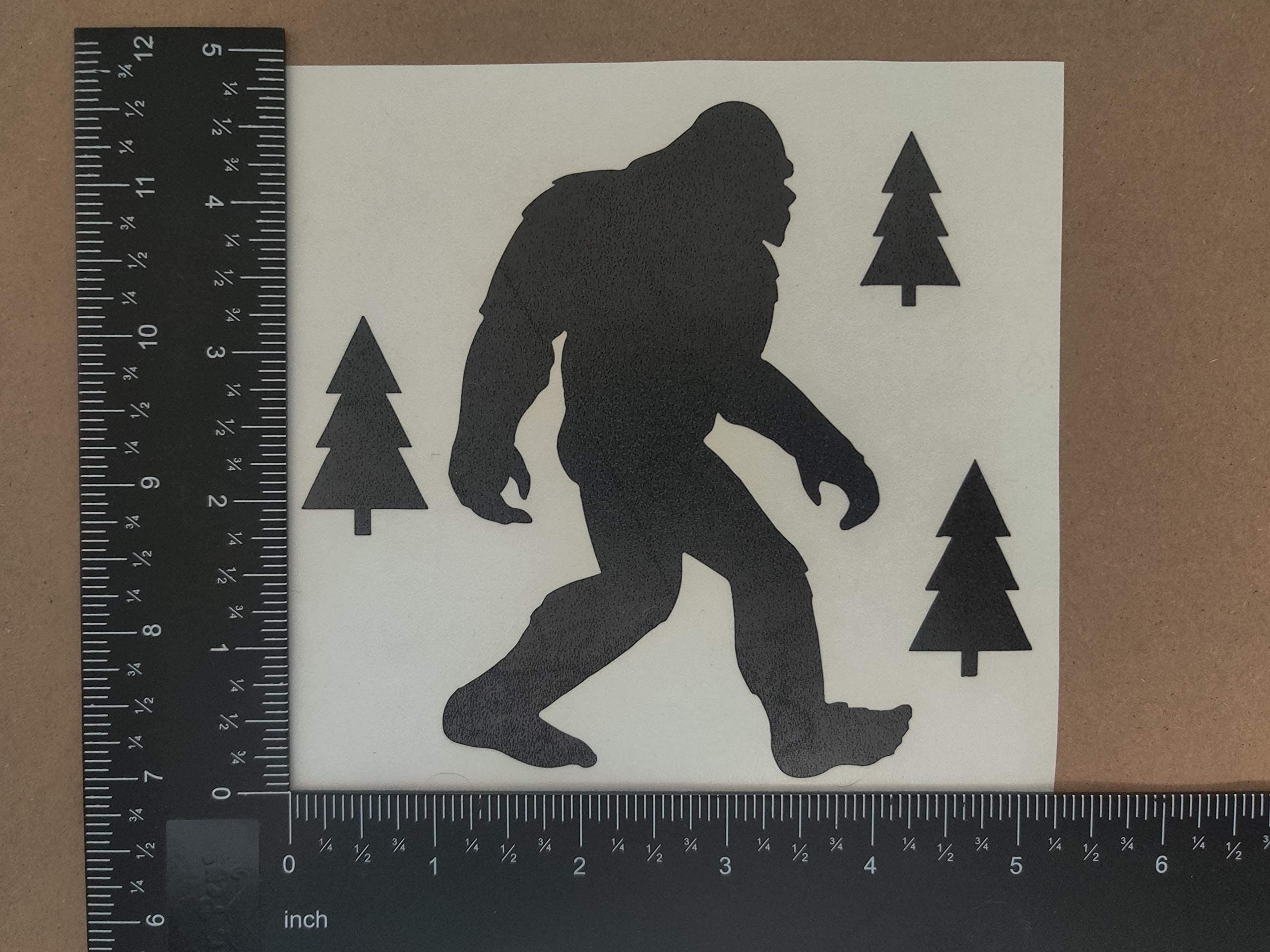 Sasquatch, Bigfoot, Hide and Seek Champion Decals (Black, Large ~5")