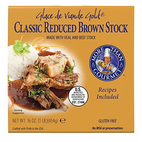 More Than Gourmet Glace De Viande Gold, Reduced Brown Stock, 16-Ounce Packages