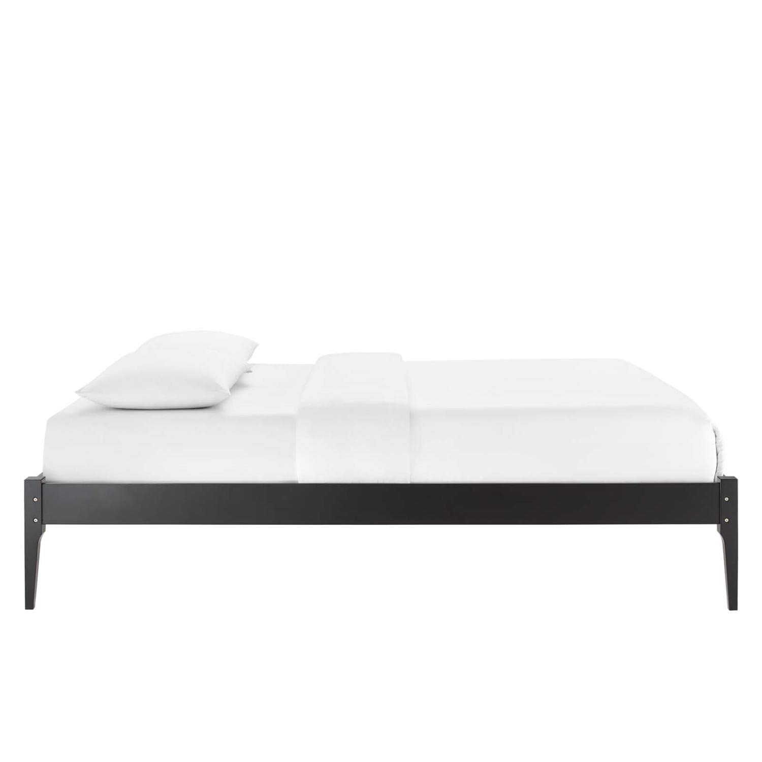 Modway MOD-6244-BLK June Twin Wood Platform Bed Frame, Black