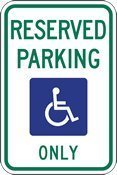 New Metal Sign Aluminum Sign Michigan State Handicap Parking Sign for Outdoor & Indoor 12" x 8"