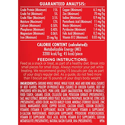 Milk-Bone Simply Original Dog Treats Biscuits for Large Dogs, 11 Pounds