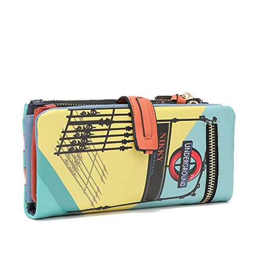 Nicole Lee BIFOLD ZIPPER WALLET - Miss Your Call