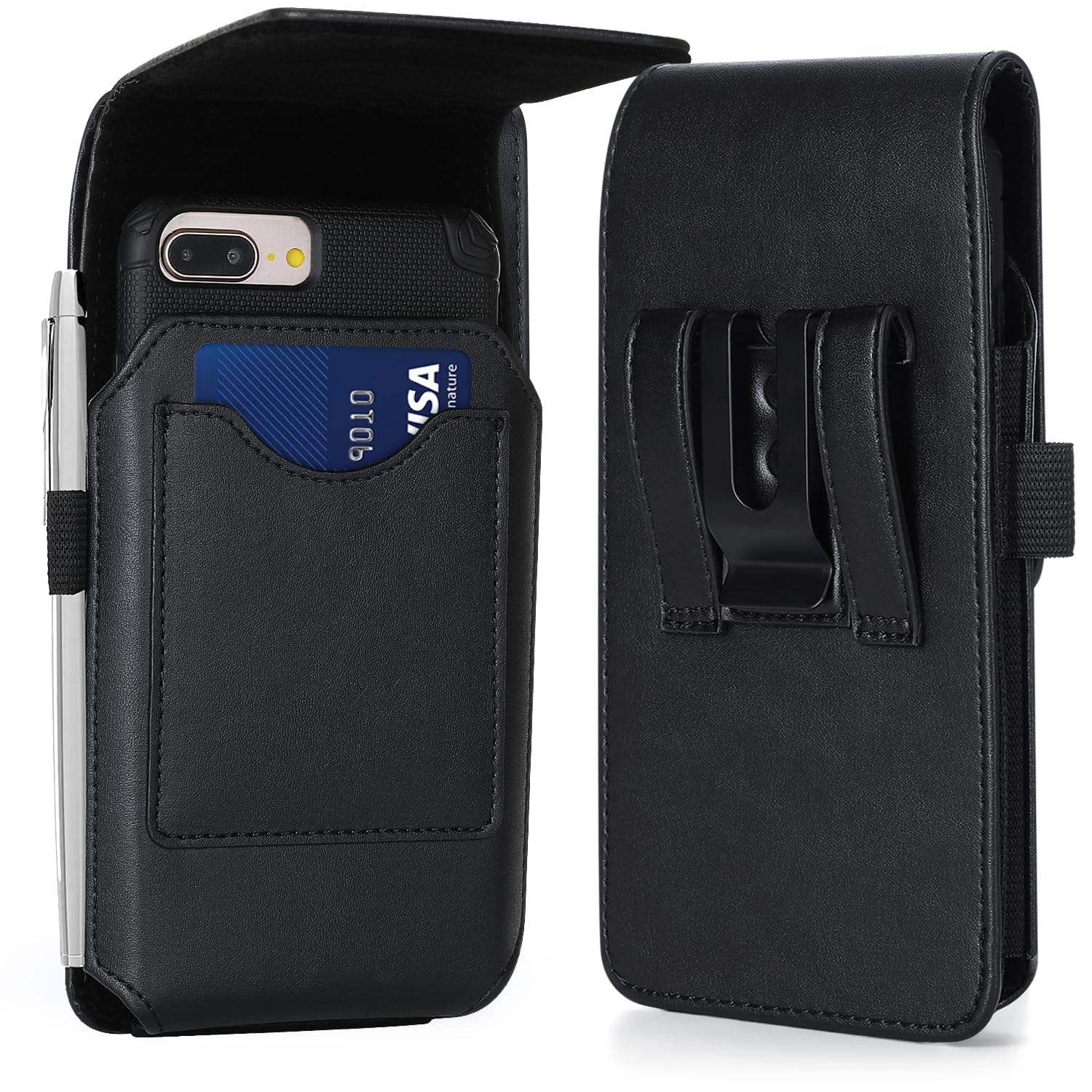 Mopaclle Phone Holster for iPhone 15 Pro Max 15 Plus 14 Pro Max 13 Pro Max 12 Pro Max 8 Plus 7 Plus 9 Plus Nylon Cell Phone Belt Holder Case Belt Clip