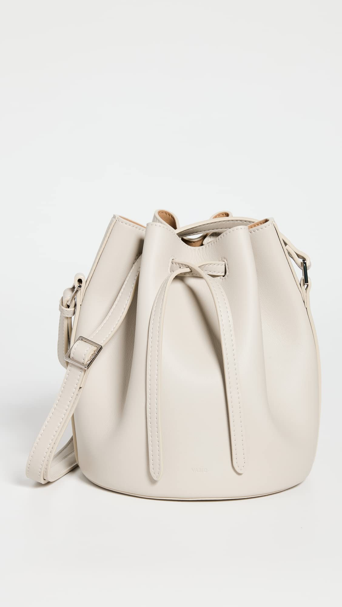Vasic Women's Club Mini Bucket Bag, Ivory, Off White, Grey, One Size