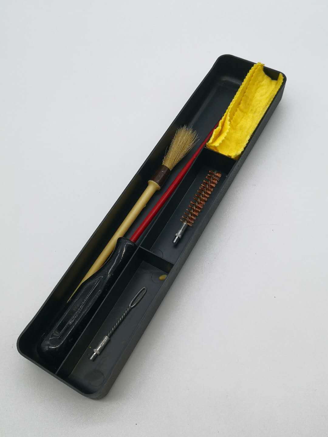 Stil Crin 8pcs Pistol Cleaning Kit 9mm Brush Patch Steel Rod Slotted End 112/9mm Made in Italy