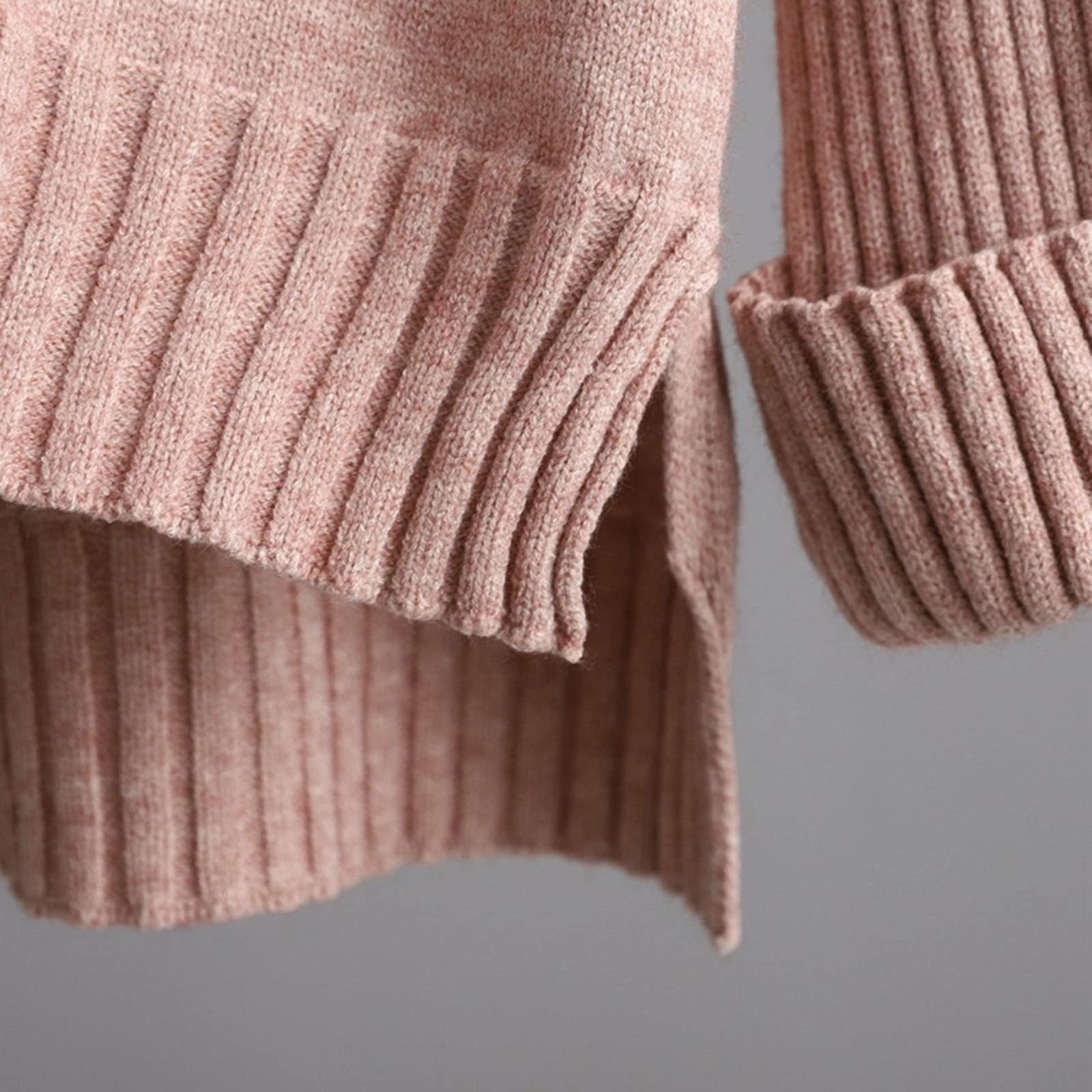 Suits for Women Women's Knitted Set Autumn And Winter Knitting Suit High Collar Sweater Long Trousers