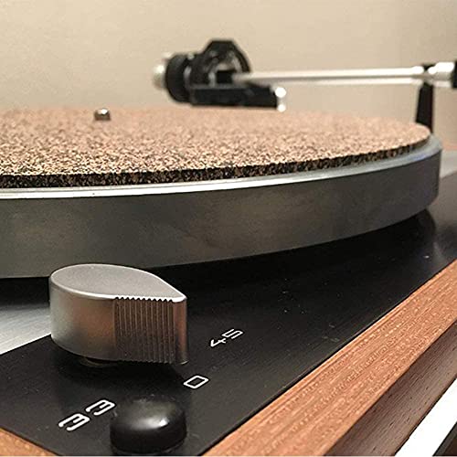 sdroceRyaM Cork and Rubber Turntable Mat, Anti-Static Slipmat for Vinyl LP Vinyl Record Players, Improves Sound Quality and Reduces Noise, 3mm