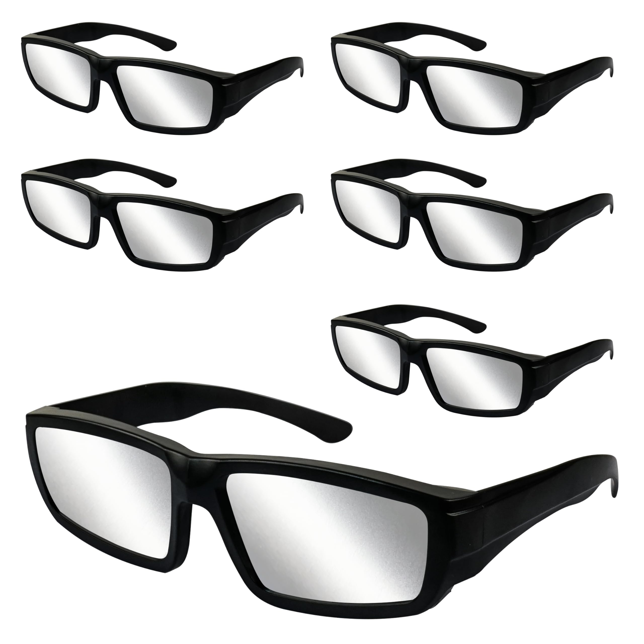 Oilkas Solar Eclipse Glasses - ISO 12312-2:2015(E) & CE Certified, Durable Plastic Eclipse Glasses for Direct Sun Viewing(6 Pack)