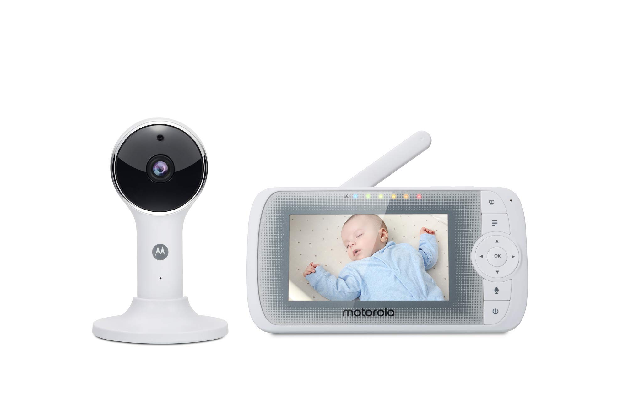 Motorola LUX64 by Hubble Connected Video Baby Monitor โ 4.3" Parent Unit and 1080p Wi-Fi Viewing for Baby, Elderly, Pet - 2-Way Audio, Night Vision, Digital Zoom, Hubble App