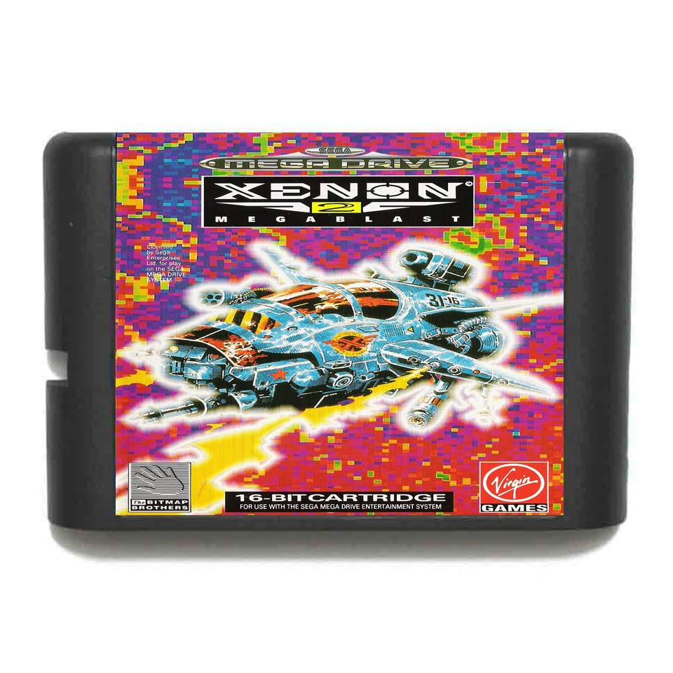 Xenon 2 16 Bit MD Game Card For Sega Mega Drive For Genesis (Black)