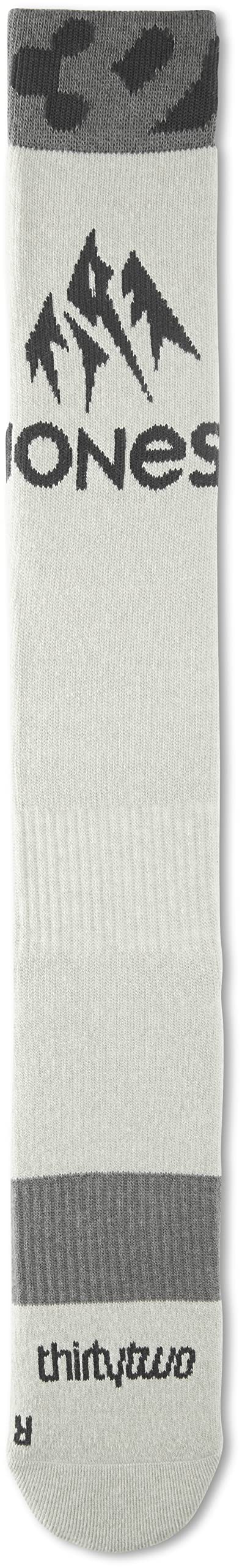 ThirtyTwo Mens Jones Merino ASI Snow Sport Sock - Cement | Large/X-Large