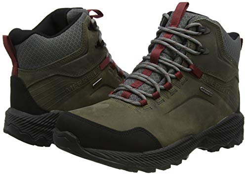 Merrell Men's FORESTBOUND MID Waterproof Hiking Boot, Grey, 11