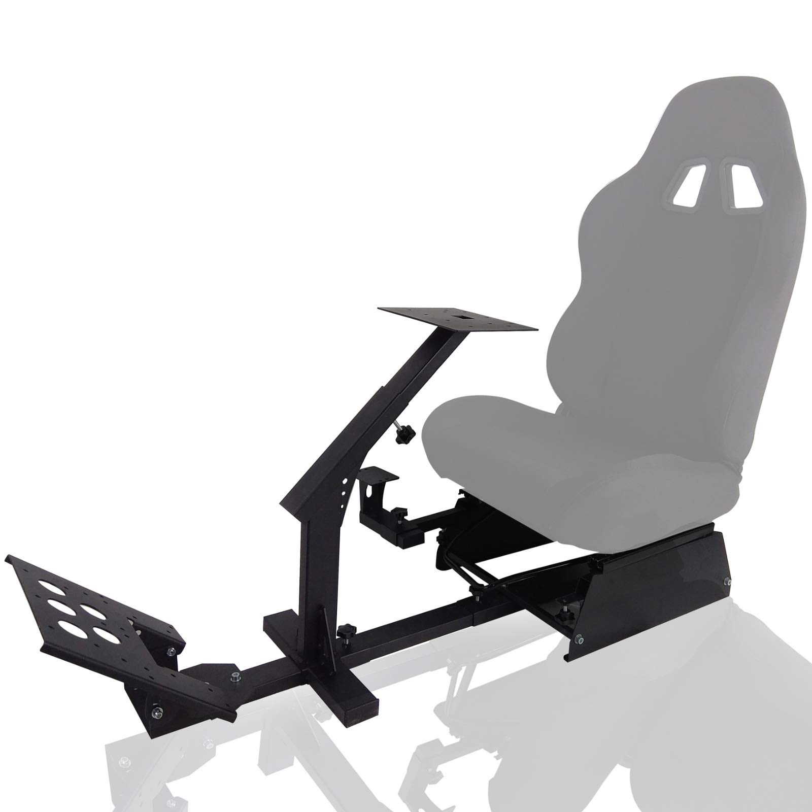 Minneer Racing Wheel Stand Simulator Cockpit for Logitech G25 G27 G29 and G920/ All Thrustmaster/All Fanatec Wheels Fits Xbox, PlayStation, PC (Wheel, Shifter and Seat Not Included)