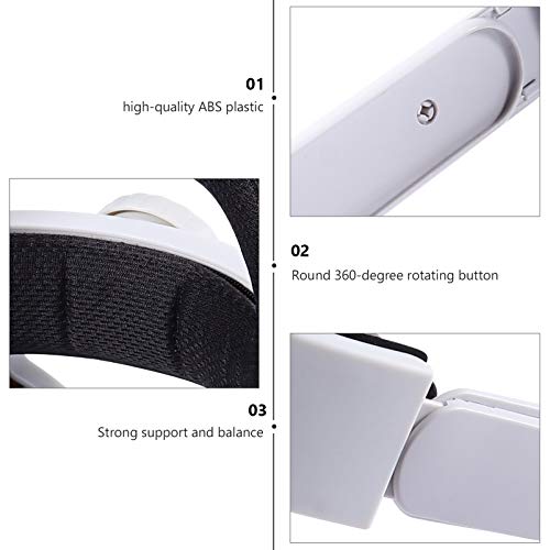 OSALADI Vr Head Strap Adjustable Head Strap Comfortable Head Strap Replacement Reduce Pressure Compatible with 2 White Helmet Headphones Helmet Headphones Helmet Headphones Helmet Headphones